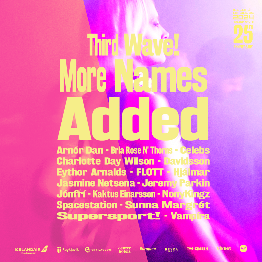 Iceland Airwaves have confirmed a third wave of artists for this year's 25th anniversary event ...