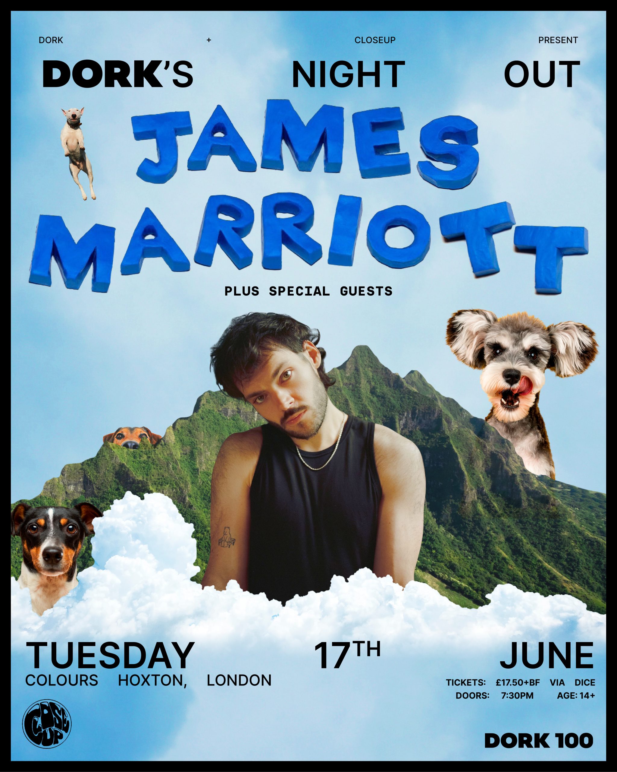 James Marriott is set to headline Dork’s Night Out at Colours Hoxton ...